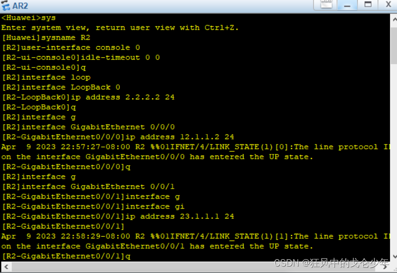 配置静态路由_router-id配置r1 r2,分别为其环接口ip,配置区域并使能接口地址-CSDN博客