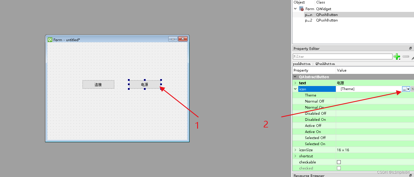 QT 控件添加图标_qt中能不能不写代码就能将图标放进控件中-CSDN博客