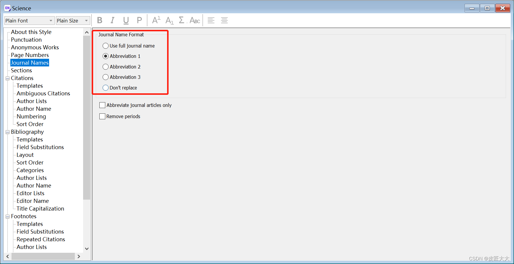 endNote教程 -4-编辑参考文件格式_endnote word 教程-CSDN博客