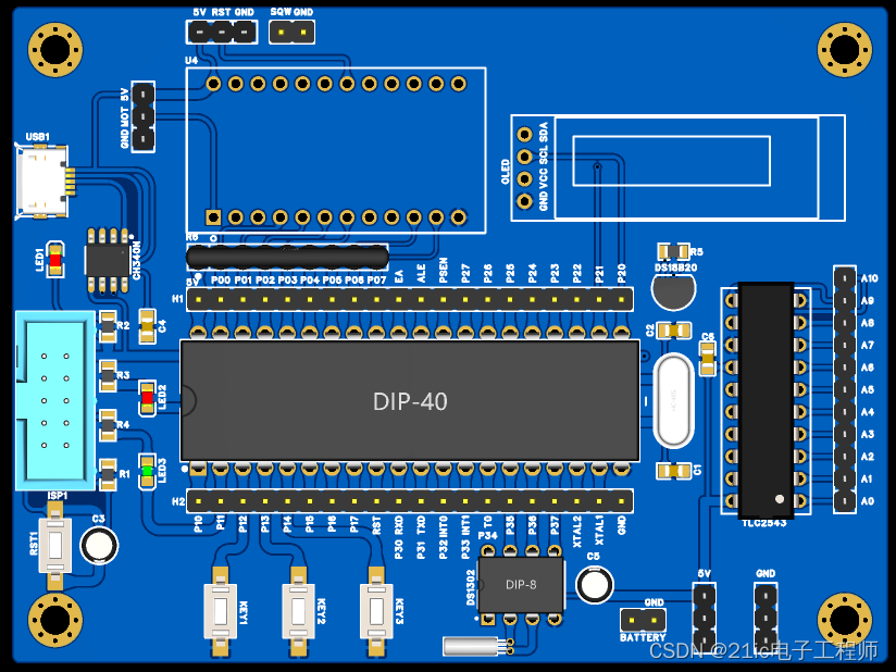 [PIC/AVR/dsPIC产品]一切都要从我捡到一个51单片机说起，深度再学习驱动OLED_ds1302如何显示在oled上-CSDN博客