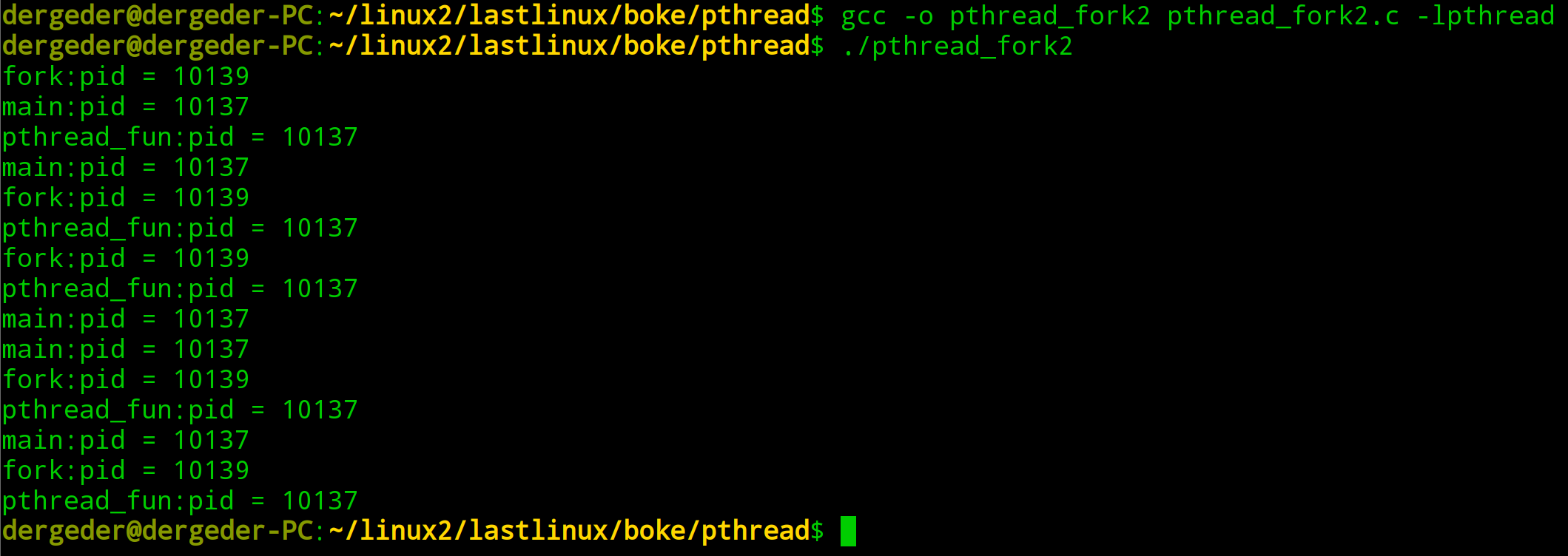 LInux线程——多线程与fork之间的问题_多线程fork后有几个线程-CSDN博客