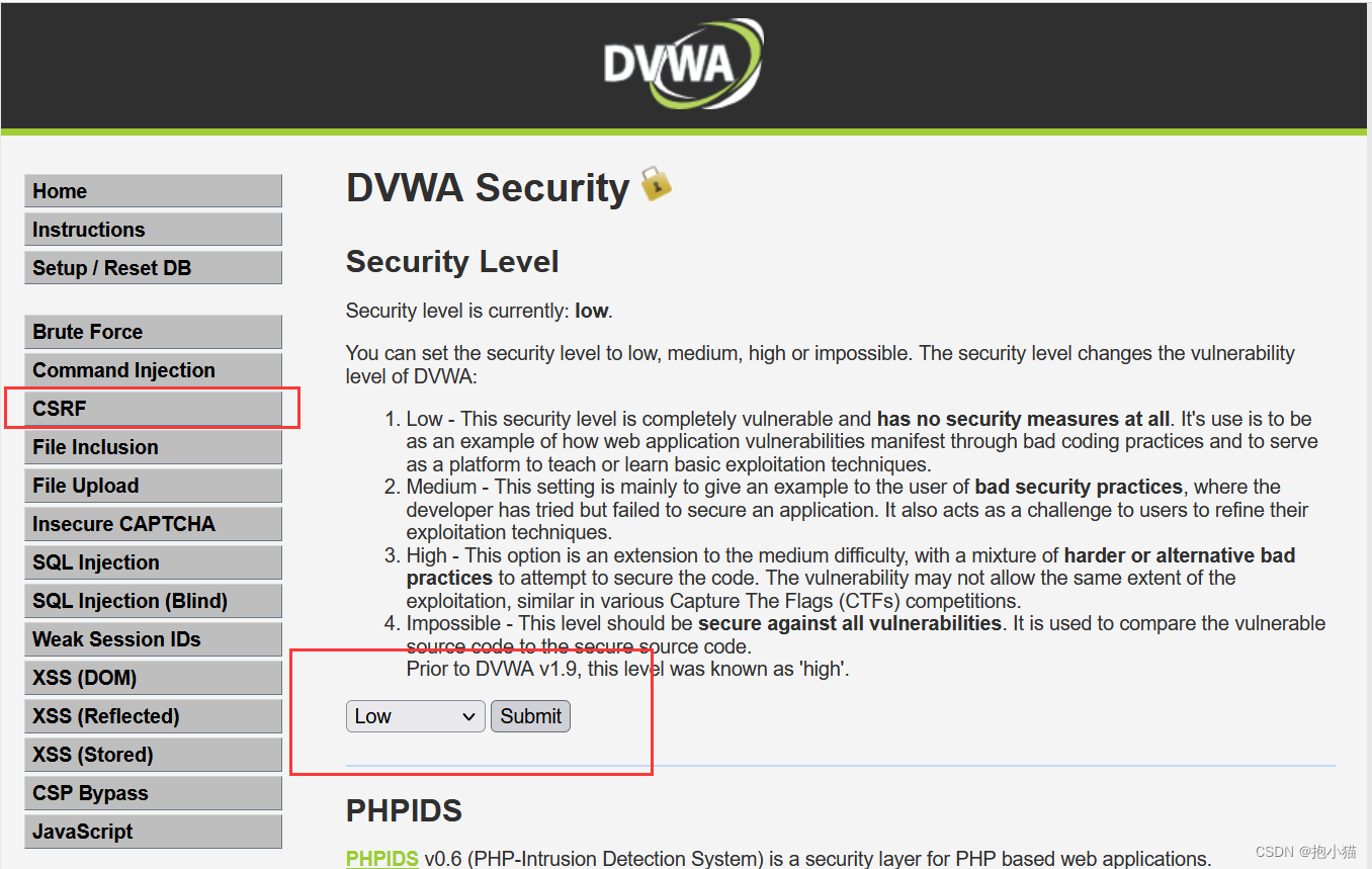 self xss+csrf dvwa靶机复现_dvwa 靶场复现-CSDN博客