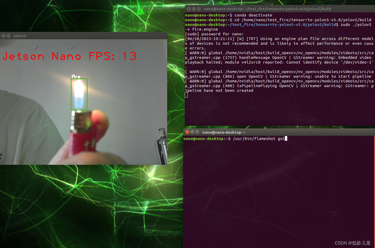 基于yolov5s的火焰检测在jetson Nano边缘计算设备上的部署（使用tensorrt加速，deepstream视频推流sdk）jetson Nano Yolov5 Csdn博客
