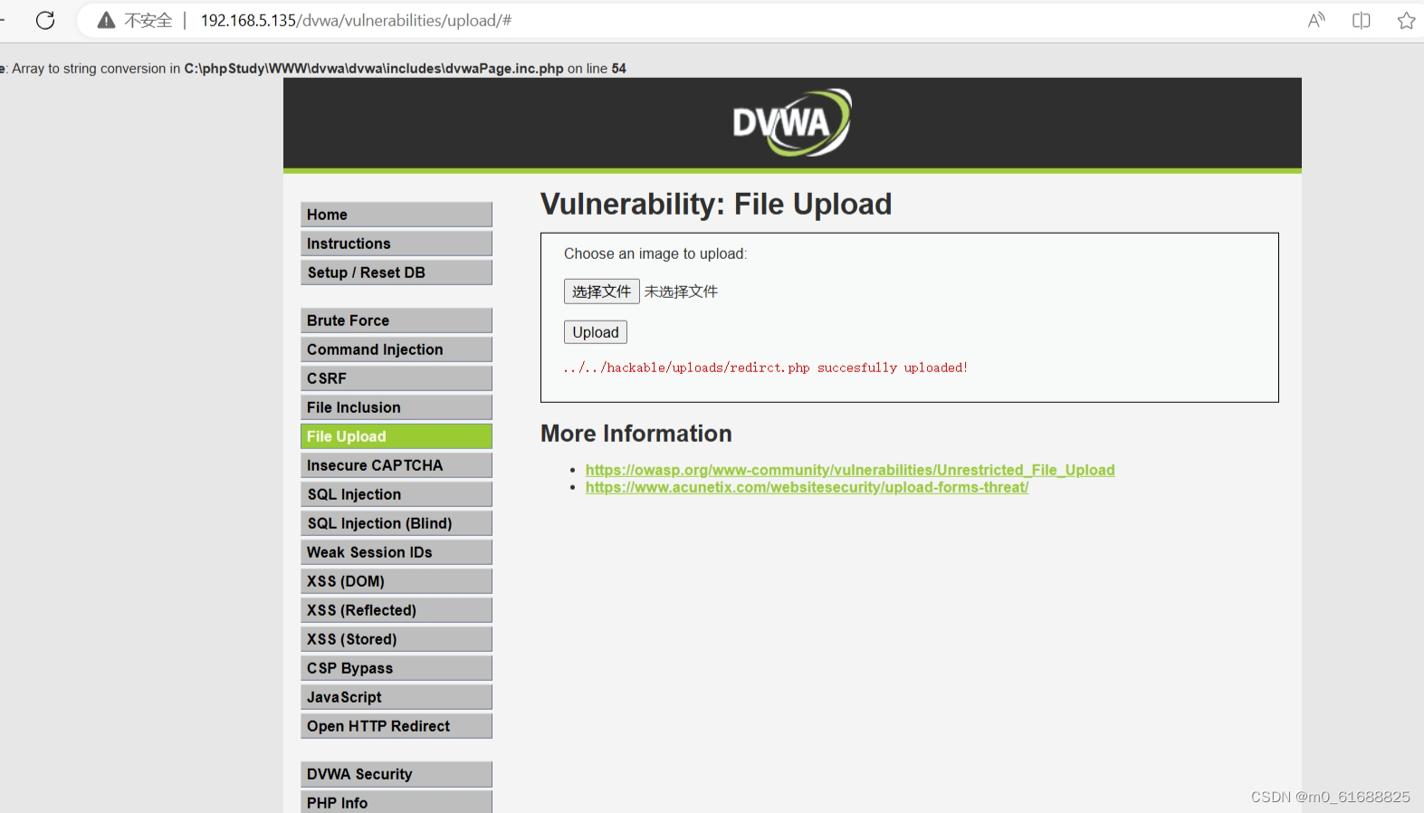 DVWA open http redirect_vdnwreq-CSDN博客