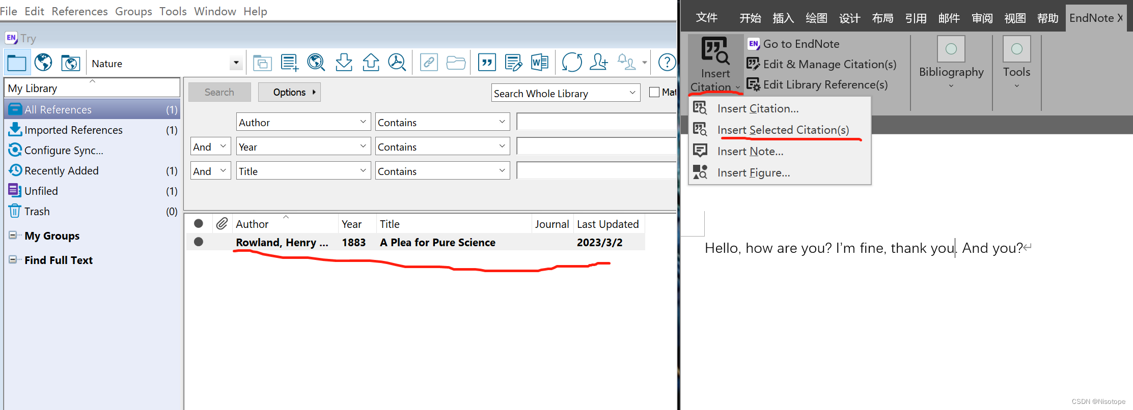 EndNote引用书籍步骤_endnote导入书本为参考文献文献-CSDN博客