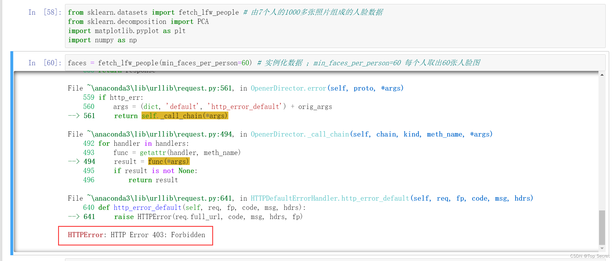 sklearn下载数据集时的HTTPError: HTTP Error 403: Forbidden（已解决）_sklearn fetch 403 dns-CSDN博客