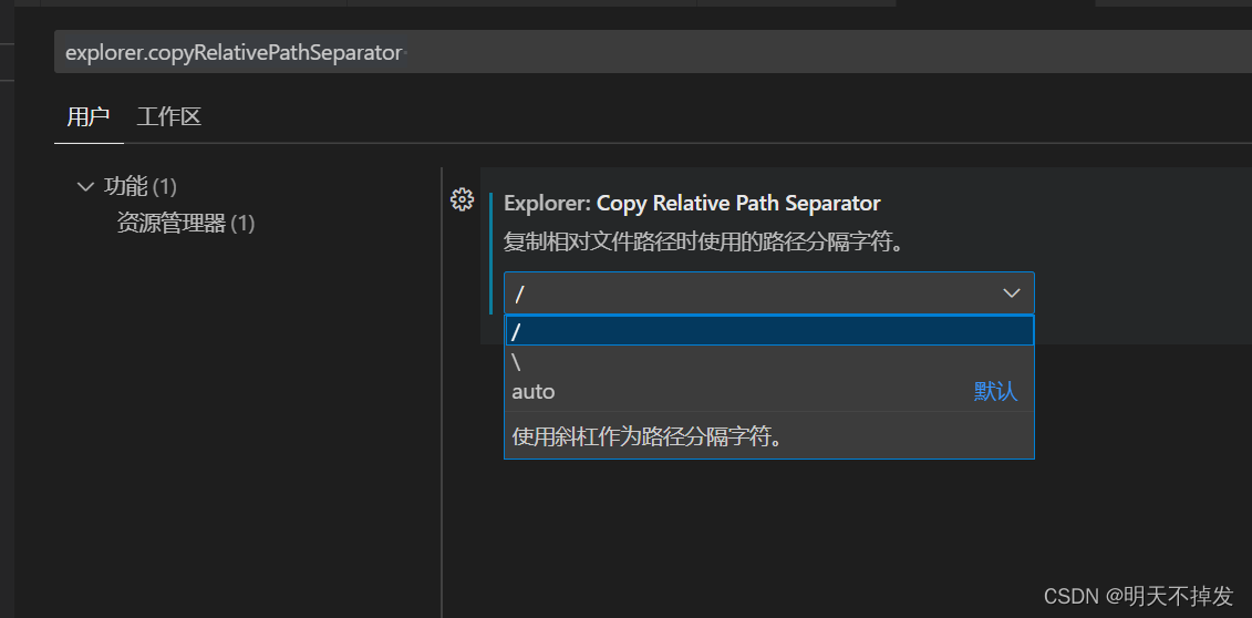 Vscode复制相对路径时是反斜杠，改为正斜杠vscode复制路径反斜杠变成斜杠 Csdn博客 