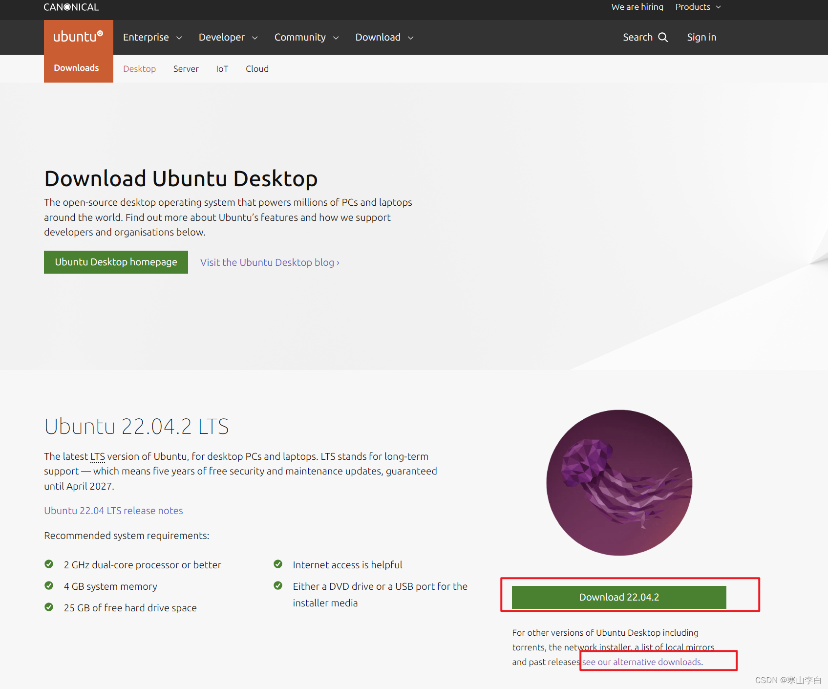 Ubuntu下载-CSDN博客
