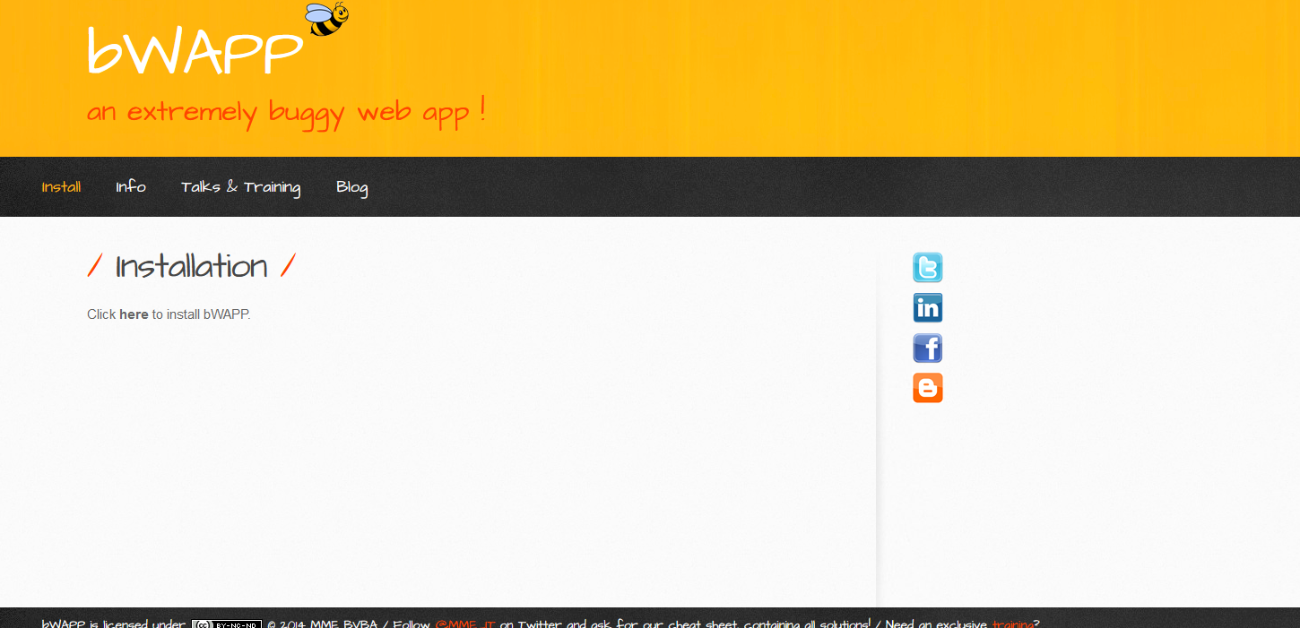 安装bwapp漏洞实验环境_docker安装靶场环境bwapp 网页访问不了-CSDN博客