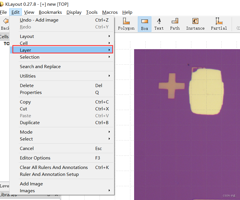 Klayout教程(一)如何导入图片进行画图--适合EBL套刻-CSDN博客
