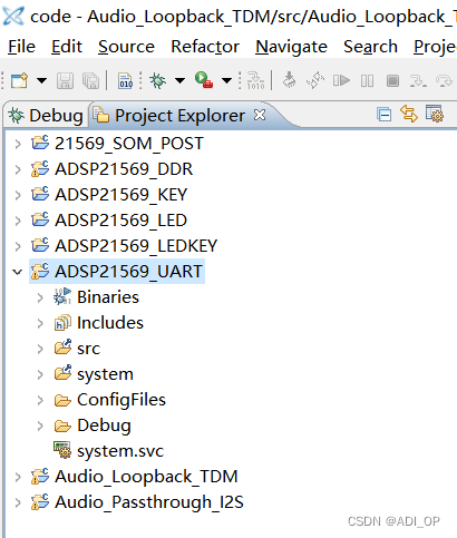 手把手教你使用ADSP-21569（八）在线调试程序的详细说明（UART串口）_adsp uart-CSDN博客