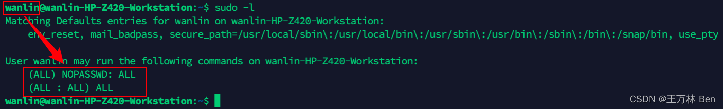配置了NOPASSWD，sudo依然提示输入密码_sudoers nopasswd-CSDN博客