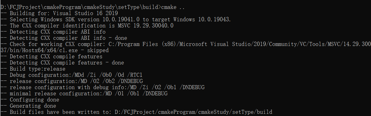 CMake I 指定构建类型Debug/Release_cmake build release-CSDN博客