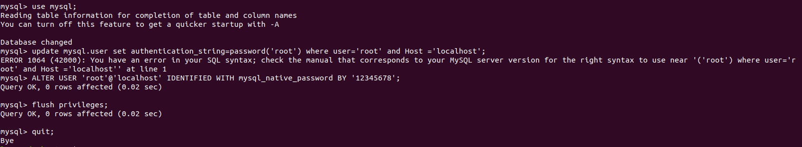 Ubuntu 20.04.3 下设置MySQL8.0的初始密码_ubuntu mysql-serve8.0初始密码在哪-CSDN博客