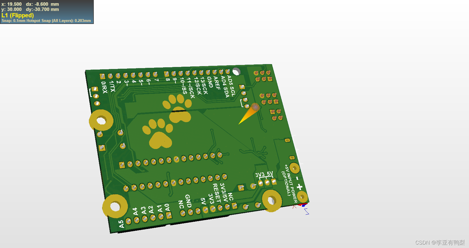 kiCAD输出的pos文件（元件坐标文件）pos x 与 pos y 错误_kicad导出坐标文件-CSDN博客