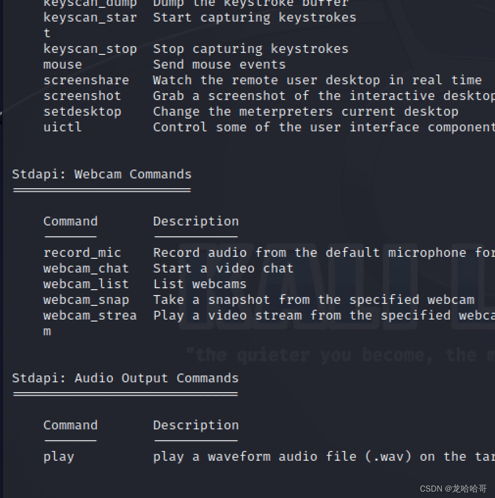 网安小白学kali——植入木马控制靶机摄像头_入侵摄像头软件-CSDN博客