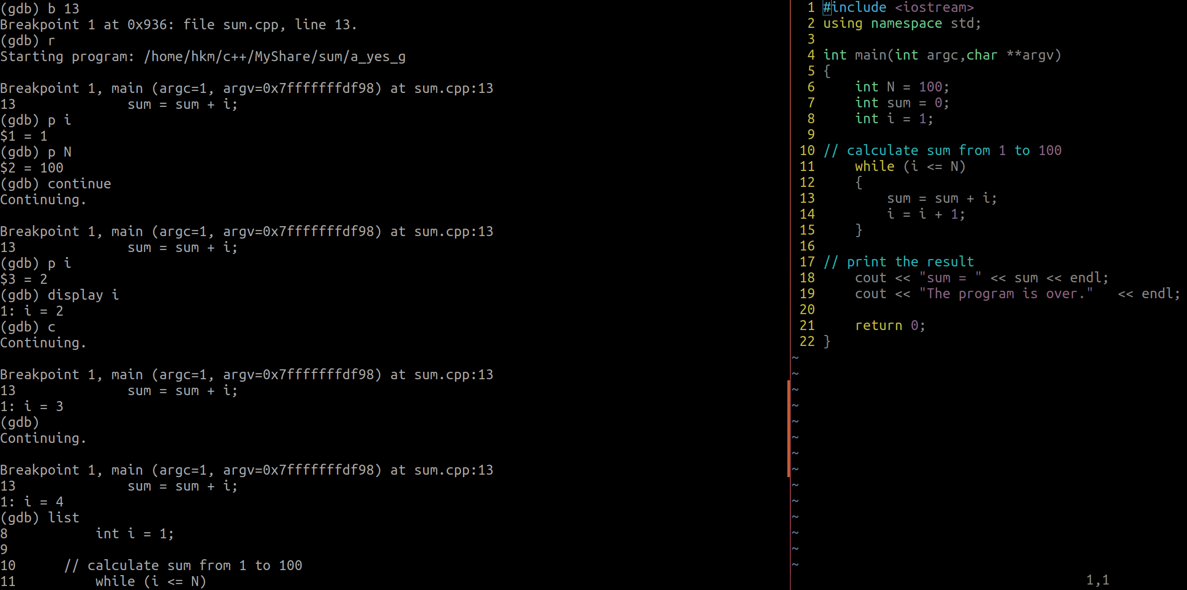 第一个gdb命令行调式案例（详细举例）_gdb调试时no default breakpoint address now.-CSDN博客