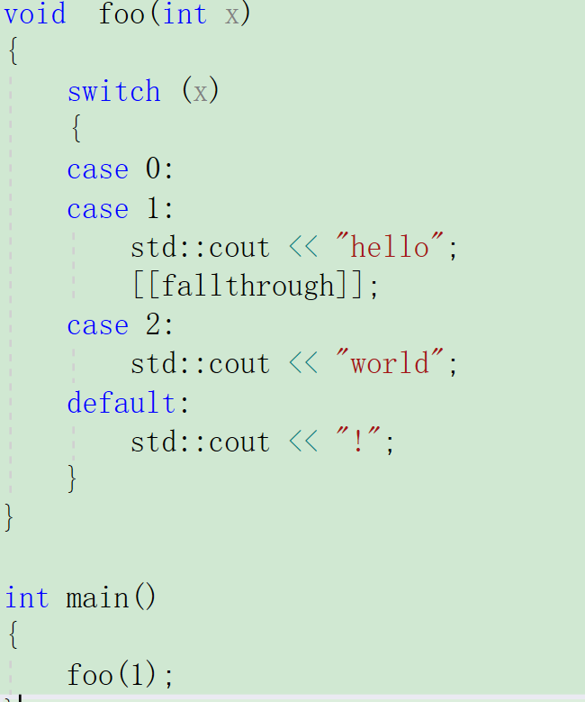 VS系列编译器如何支持最新编译标准？（比如遇到C++17的关键字[[fallthrough]]编译不过）_fallthrough c++-CSDN博客