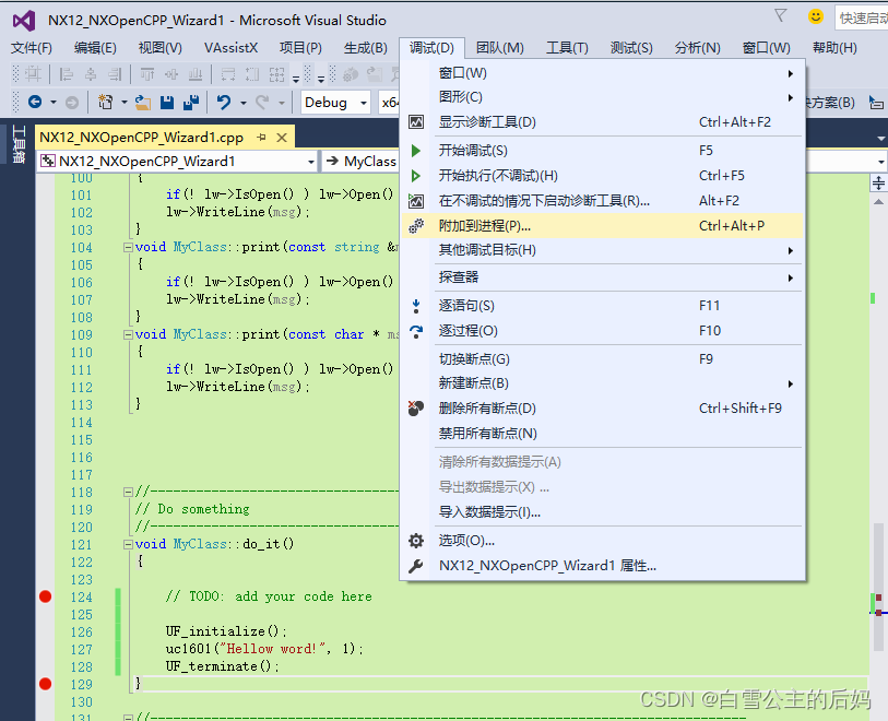 NX二次开发断点调试_nx二次开发如何调试dll-CSDN博客