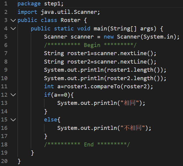 Educoder——面向对象程序设计java——第一阶段java语言基础（七） String类本关的编程任务是补全右侧代码片段中begin至end中间的代码具体要求如下 Data变