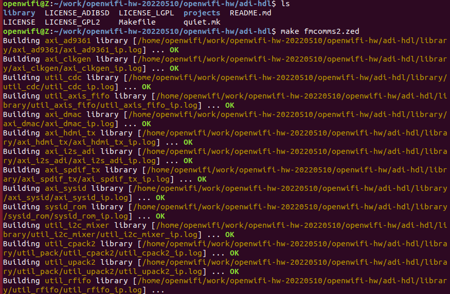 2022年新版openwifi学习试验之1：编译基于zedboard+fmcomms3的HDL项目生成BIT文件-CSDN博客
