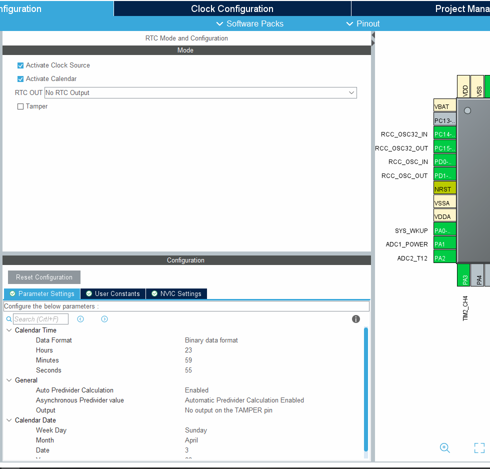 STM32的HAL库RTC使用CubeMX生成工程不丢日期_stm32f103 rtc用hal库 日期不对-CSDN博客