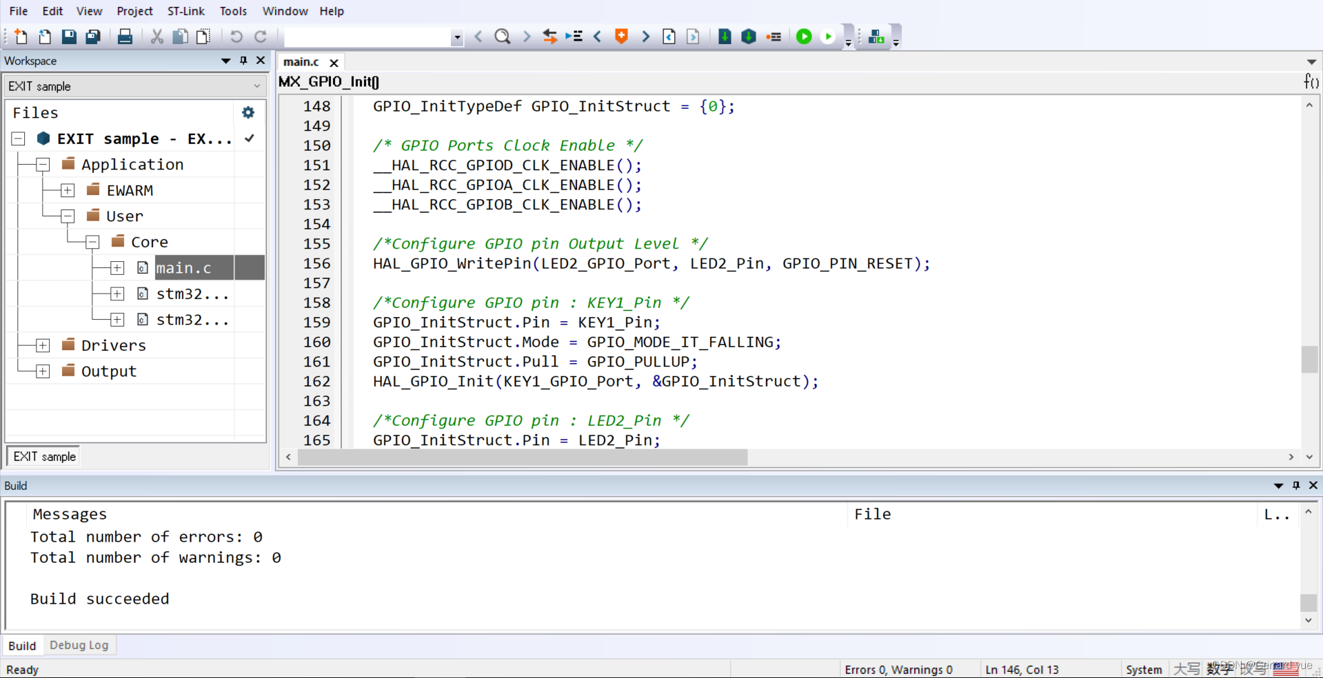 以stm32f103c6t6为例通过配置cubemx实现exit外部中断stm32c6t6 用stmcubemx Csdn博客