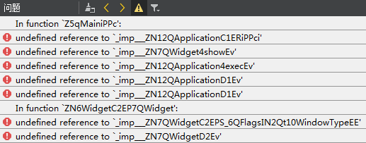 error: undefined reference to ‘_imp___ZN12QApplicationC1ERiPPci‘-CSDN博客