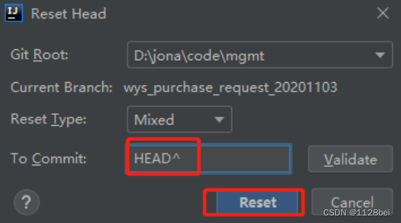 Idea撤销已经commit的代码和记录idea Git Commit 撤销操作 Csdn博客