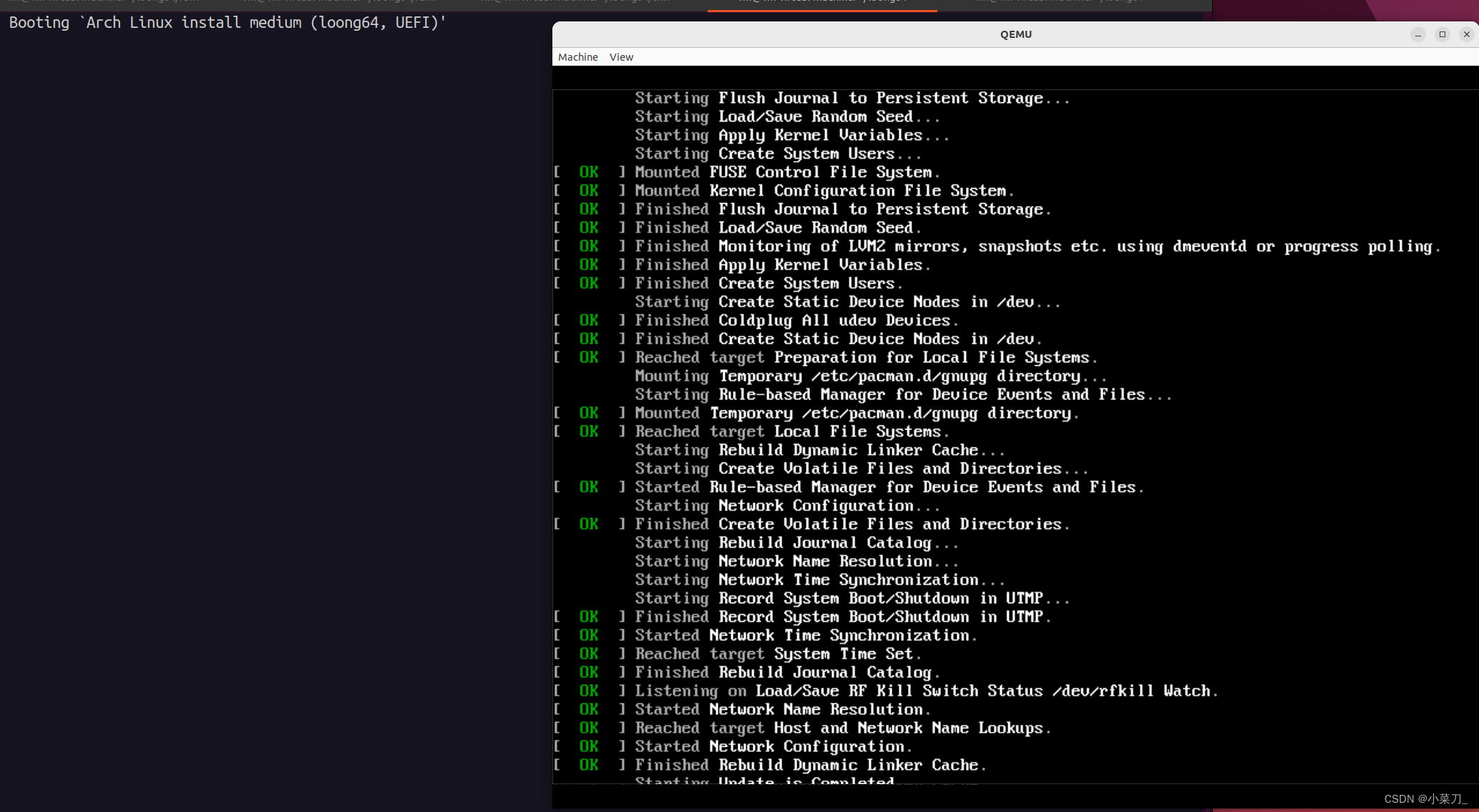 在x86平台体验龙芯LoongArch--使用Qemu-7.2安装LoongArch版的ArchLinux_archlinux loongarch-CSDN博客
