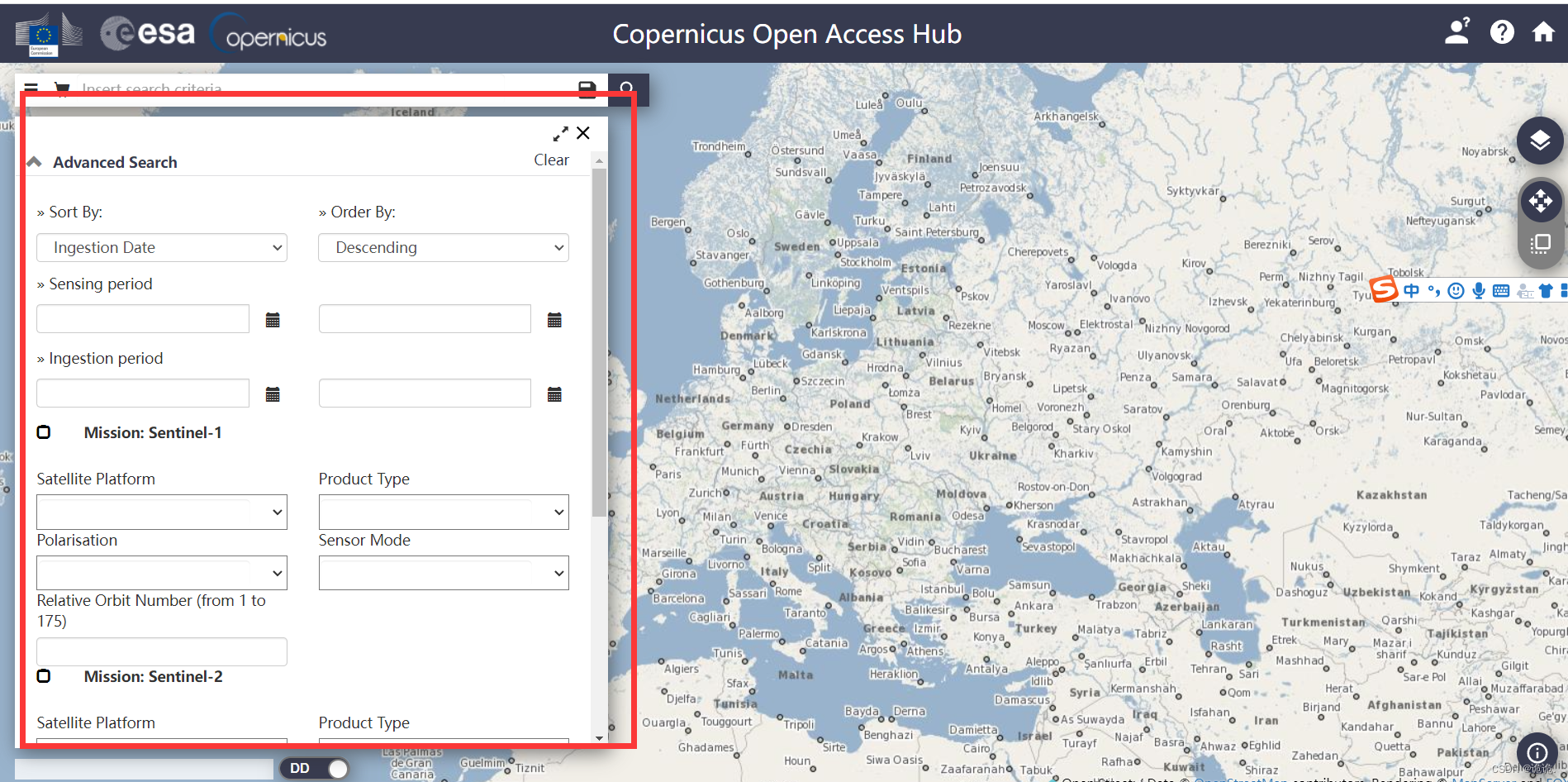 Sentinel-1/2/3下载教程_sentinel下载-CSDN博客