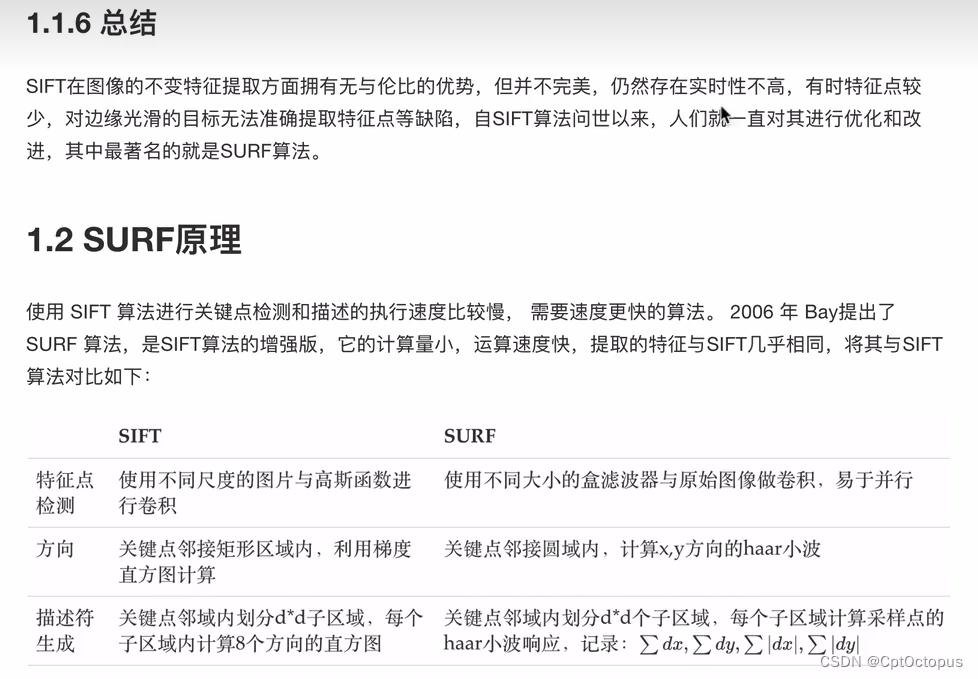 OpenCV学习-P48 SITF算法和SURF算法_opencv 4 下 sift、surf的使用-CSDN博客