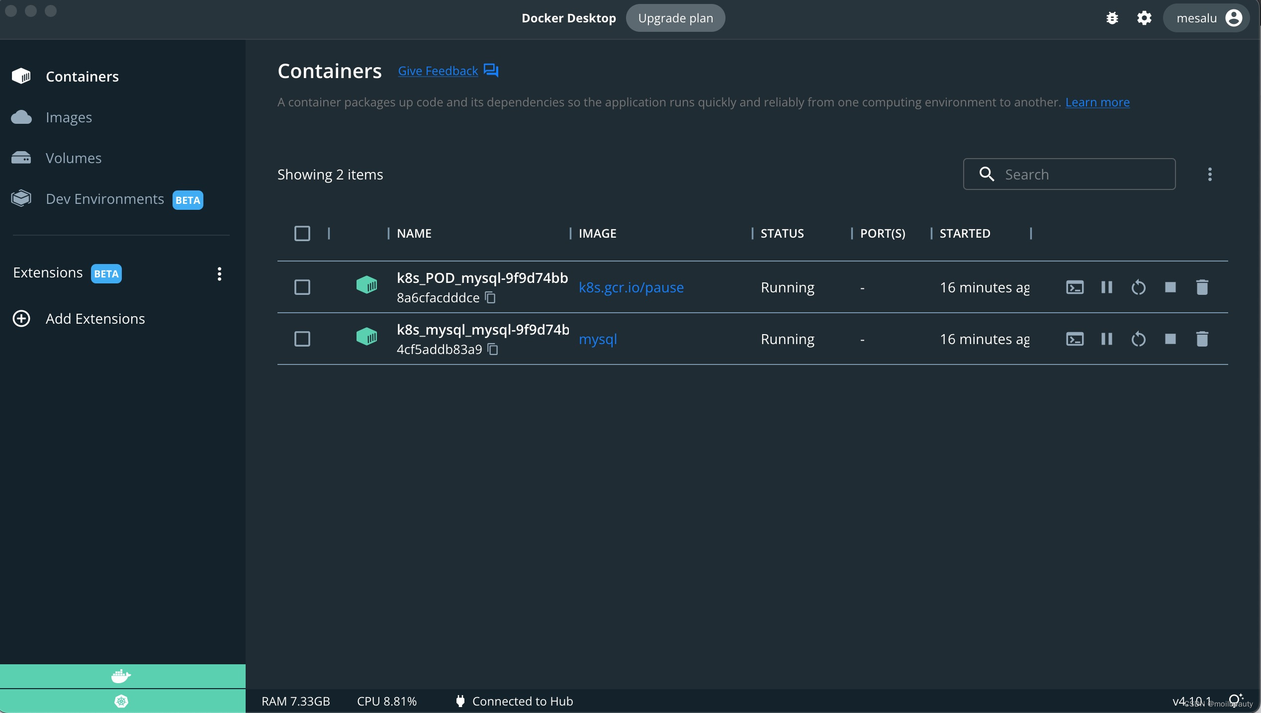 Docker Desktop启动mysql Docker Desktop Mysql Csdn博客