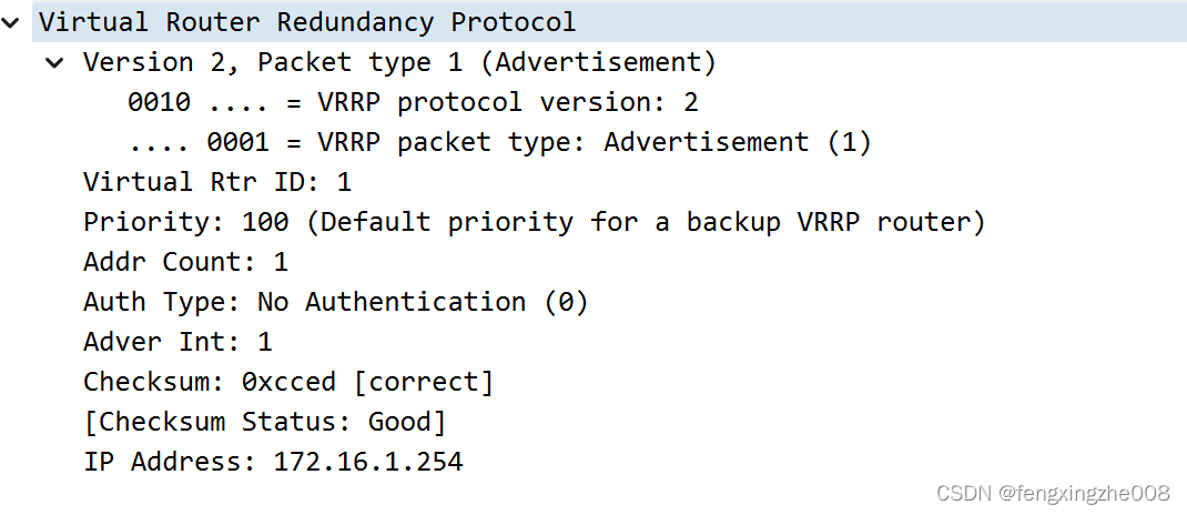 VRRP协议个人理解(RFC5798)+典型配置+RFC2338/RFC3768文档翻译_vrrp rfc-CSDN博客