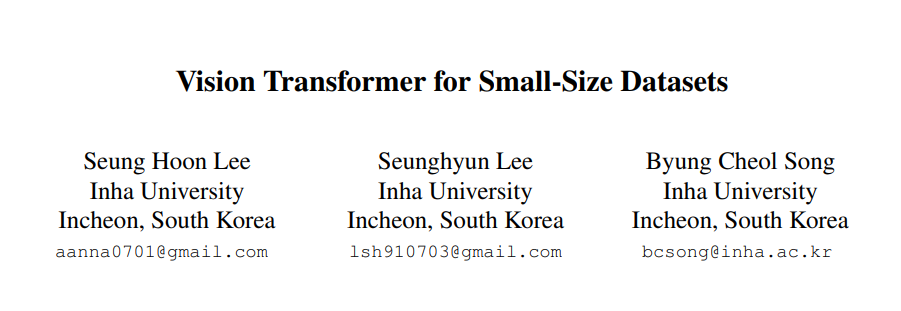 【论文笔记】Vision Transformer for Small-Size Datasets-CSDN博客