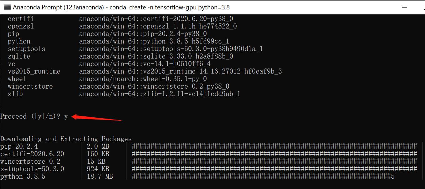 tensorflow安装步骤（GPU版本，Anaconda环境下，Windows10）_anaconda安装tensorflow-gpu对应python3.8-CSDN博客