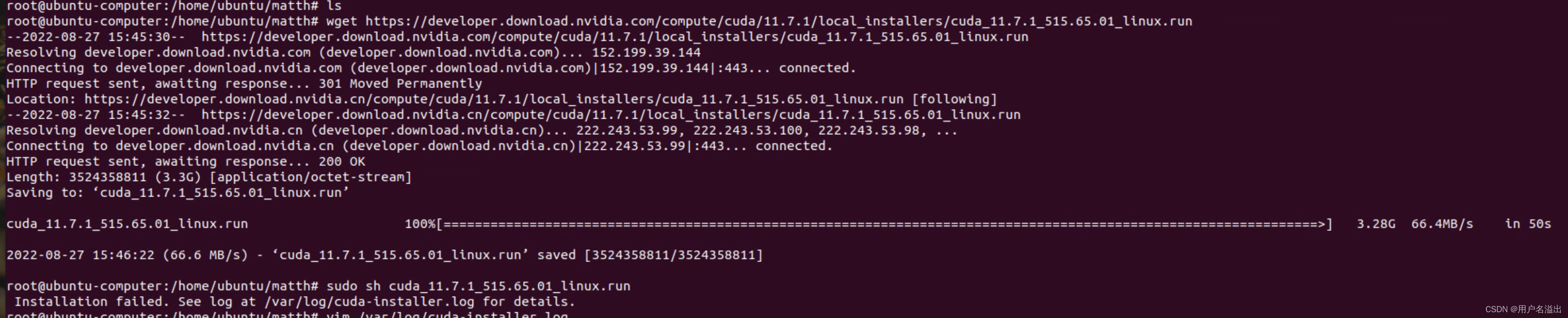 cuda安装失败问题2：install of driver component failed_install of driver component failed.-CSDN博客