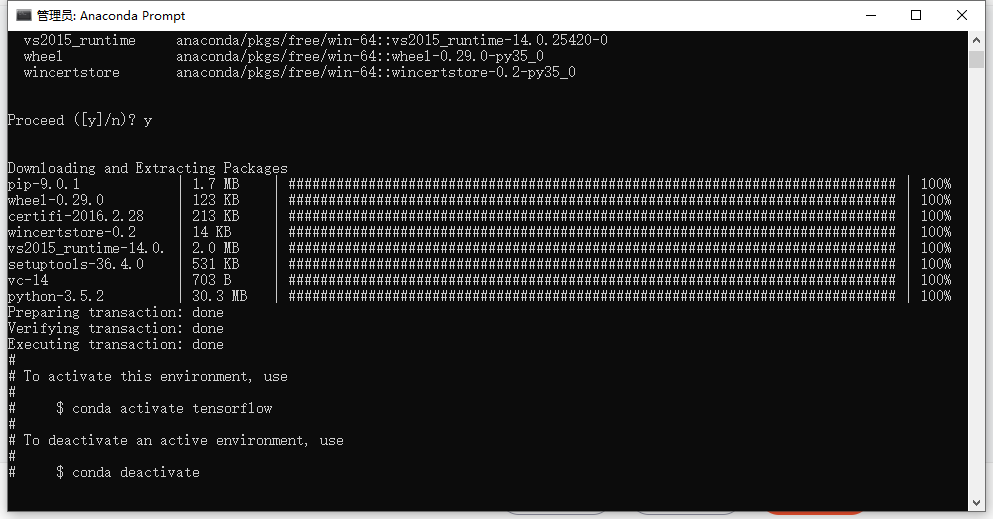 Windows10利用anaconda安装tensorflow 1.5.0_tensorflow==1.5.0-CSDN博客