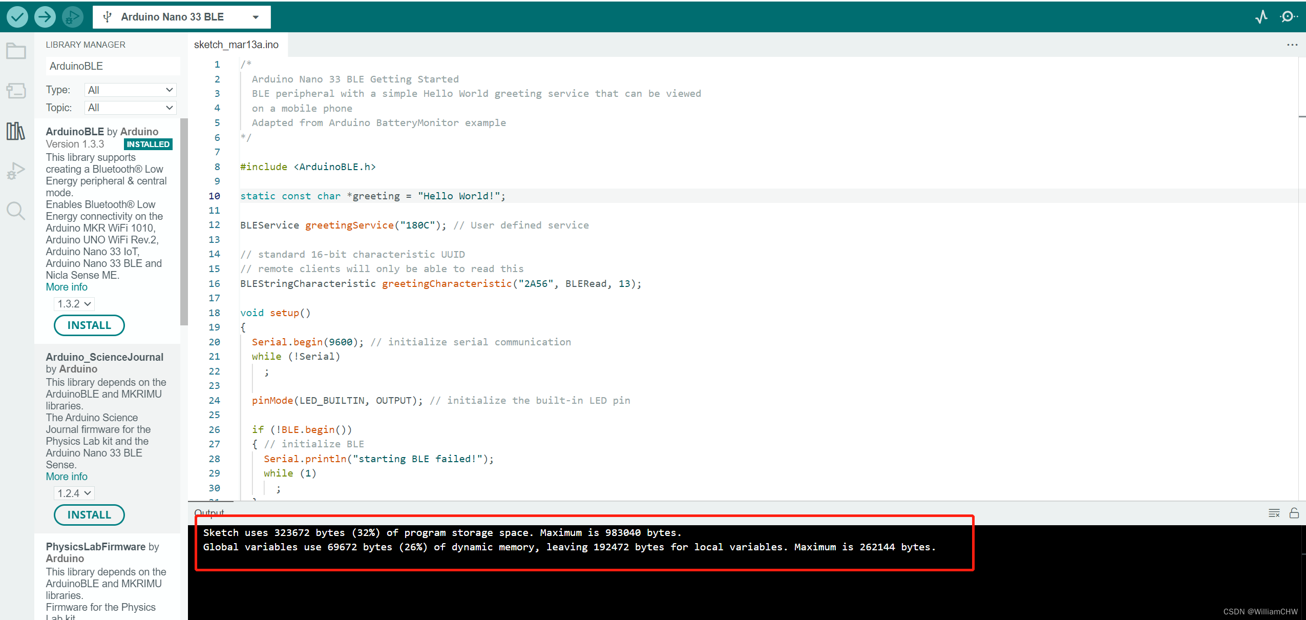 【Arduino nano 33 ble sense rev2】学习历程1-CSDN博客