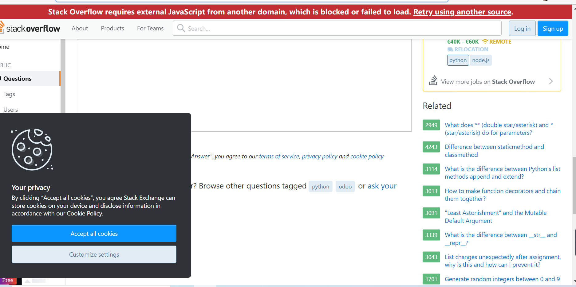 StackOverflow左下角弹窗关不掉【一键解决办法】_curseforge下面有个提示关不掉-CSDN博客