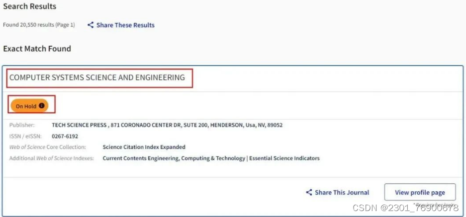 慎投！目前这两本期刊仍处于on hold状态_怎么查看on hold-CSDN博客