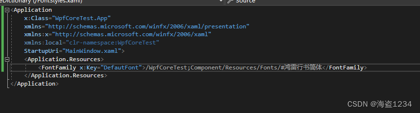 WPF使用外部字体文件（.ttf/.otf）_wpf 字体-CSDN博客