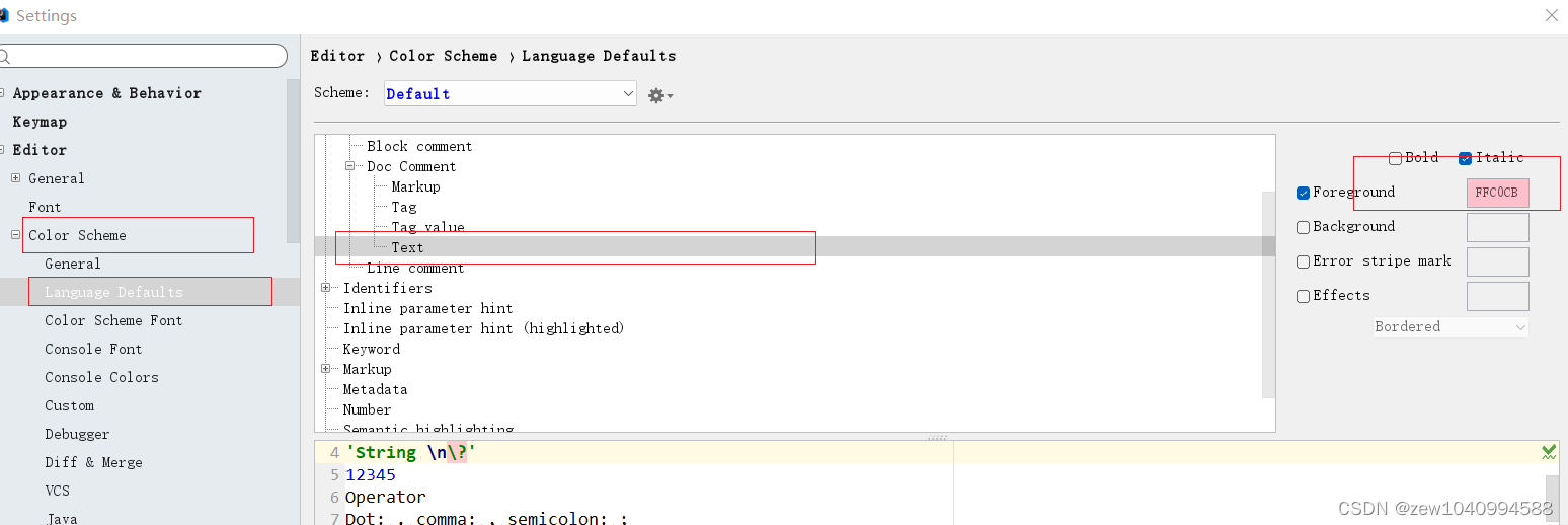 idea修改File and Code Templates开头自定义模板颜色_idea代码颜色设置模板-CSDN博客