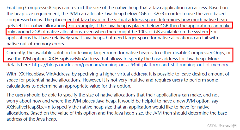 机器内存充足，java程序却报native内存oom的问题记录jvm Is Running With Unscaled Compressed 