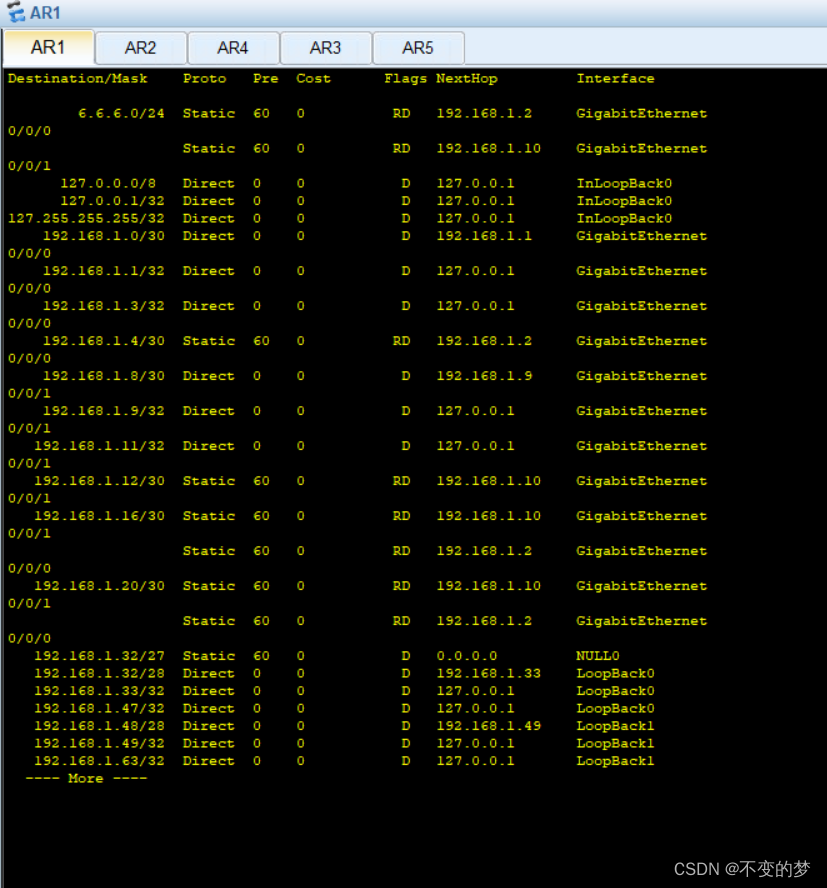 hcia静态路由练习实验_hcia 路由交换实验题-CSDN博客
