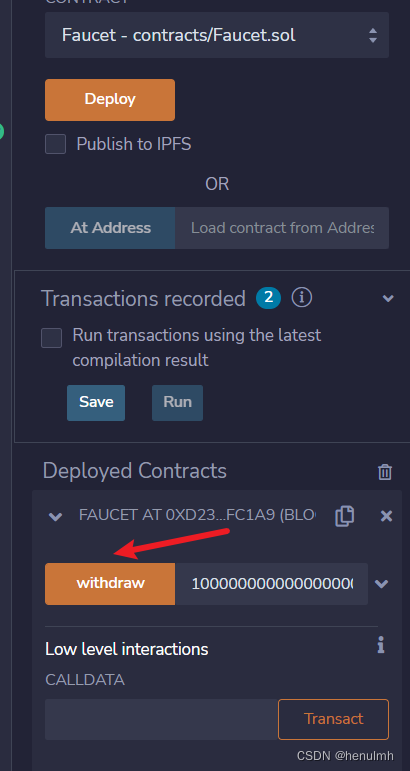 通过remix、metamask实现部署合约并向合约转账与转出_remix转账-CSDN博客