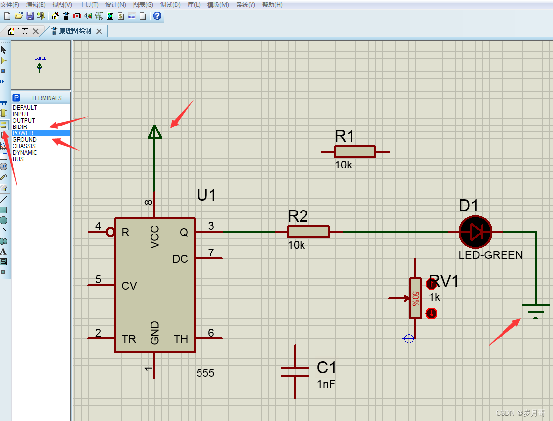一小时入门proteus使用教程-CSDN博客