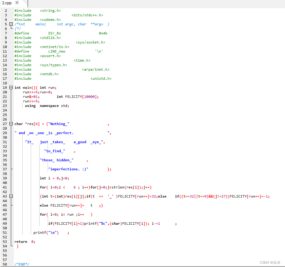 攻防世界-MISC-A-Weird-C-Program_misc 空白格-CSDN博客