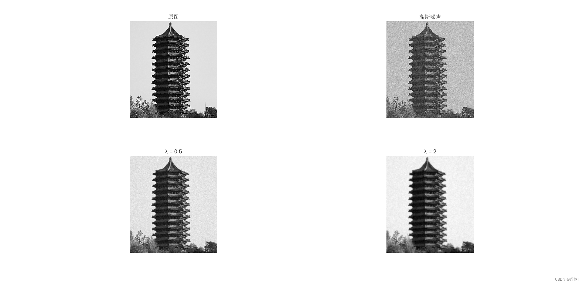 Tikhonov 正则化模型用于图片去噪_matlab_tv正则化的泊松去噪模型matlab,实例:tikhonov 正则化模型用于图片去噪-CSDN博客