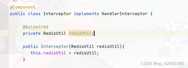 java 在拦截器HandlerInterceptor中调用redis，redis获取为null_handlerinterceptor 注入redis为null-CSDN博客